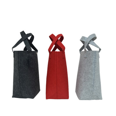 Fashionable RPET Felt Bags / Felt Fabric Bags Any Color Available