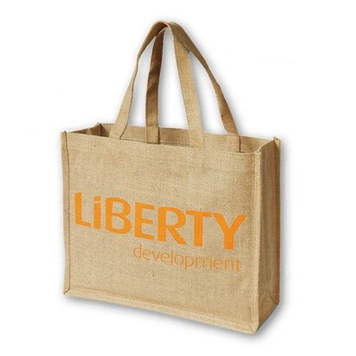 Multi - Purpose Personalized Tote Bags , Durable Jute Shopping Bags