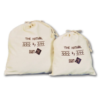 Custom Printed Promotional Drawstring Bags Organic Cotton Twill Fabric Type