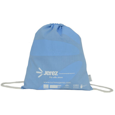100% Cotton Fabric Custom Cinch Bags , Kids Canvas Cotton Cloth Drawstring Bags