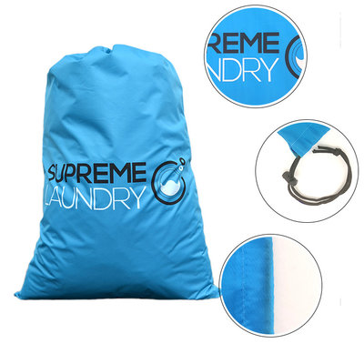 Polyester Promotional Drawstring Bags Travel Use Large Laundry Wash Bag
