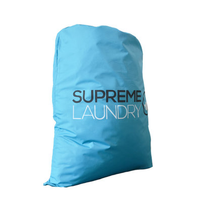 Polyester Promotional Drawstring Bags Travel Use Large Laundry Wash Bag