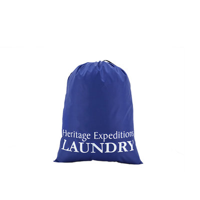 Personalized Drawstring Laundry Bag Polyester Material Type For Travel
