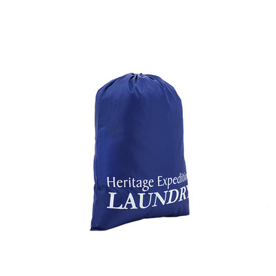 Personalized Drawstring Laundry Bag Polyester Material Type For Travel