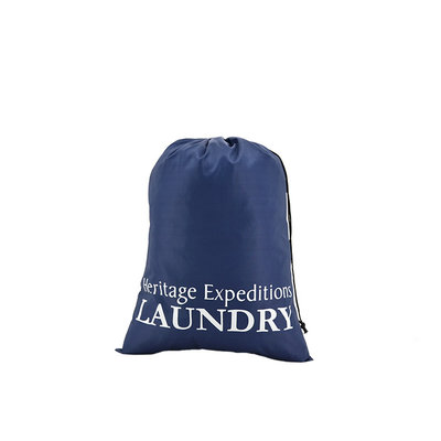 Personalized Drawstring Laundry Bag Polyester Material Type For Travel