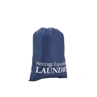 Personalized Drawstring Laundry Bag Polyester Material Type For Travel