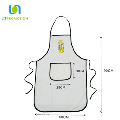 Promotional Custom Kitchen Aprons , Bib Type Professional Chef Aprons
