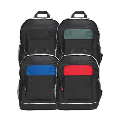 Polyester Backpack School Bag 15L Capacity With Side Mesh Pockets