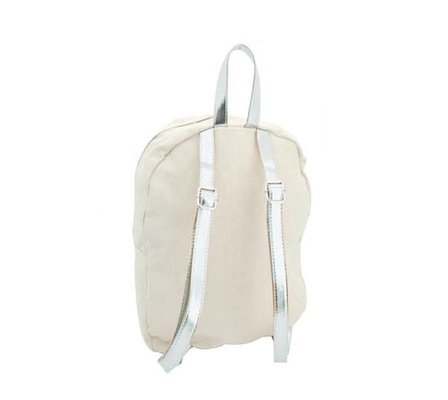Vintage Printed Canvas Leisure Backpacks Natural Canvas School Rucksack