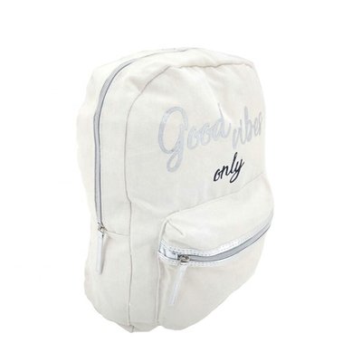 Vintage Printed Canvas Leisure Backpacks Natural Canvas School Rucksack