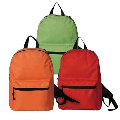 Simple Polyester Leisure Backpacks For School / Travel / Business
