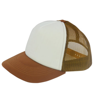 Promotional Custom Size Mesh Baseball Caps , 5 Panel Baseball Trucker Hat