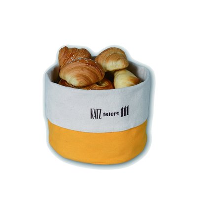 Promotional Round Food Storage Baskets Natural Canvas Material Made