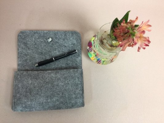 Beautiful RPET Felt Bags , Promotional Stationary Felt Storage Bag