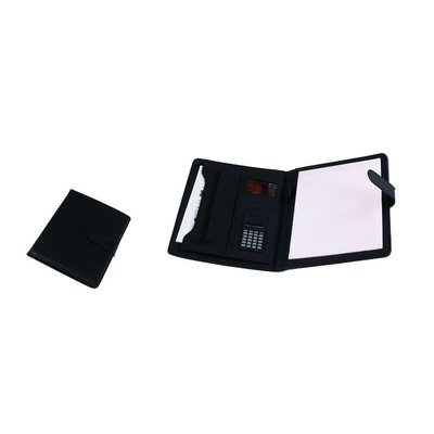 Custom A4 Portfolio Folder Eco - Friendly With Calculator And Zipper Pocket