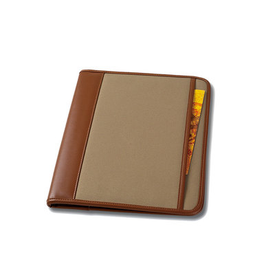 Unisex Style Office Leather Business Folder For A4 Paper OEM Accepted