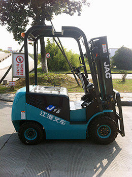Standard 1000KG Blue Electric Forklift Truck for Airport ,  500mm load center CPD10