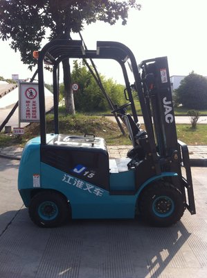 Standard 1000KG Blue Electric Forklift Truck for Airport ,  500mm load center CPD10