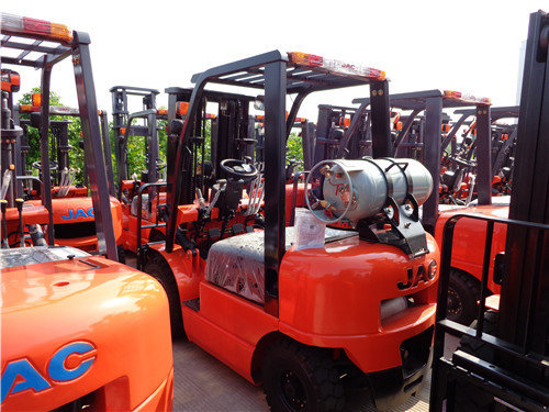 JAC 2.5T Hydraulic Gasoline Forklift Truck / LPG Forklift Truck