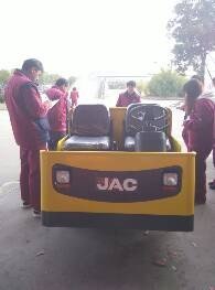 AC / DC Electric Battery Tow Tractor  Standing Type/JAC Electric Tow Tractor QD30/ JAC auto electric Tow Tractor