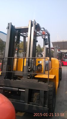 7 Ton Solid Tyre Diesel Forklift Truck CPCD70H / Industrial Forklift Truck