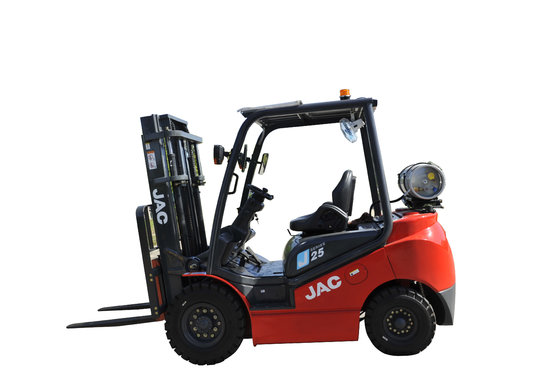High Reach Compact LPG Forklift Truck Ce Certification , Battery Operated