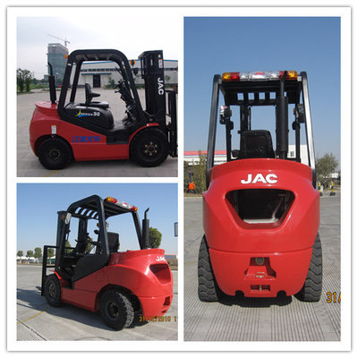 JAC Counterbalance Forklift Truck with ISUZU engine/ JAC diesel forklift truck CPCD30J/ 3 tons JAC forklift
