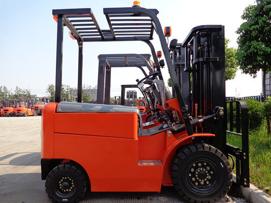 4 Wheel Electric Forklift Truck 3.5 Ton For Moving Cargo In Pallets , Battery Fork Lift