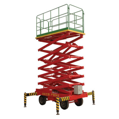 Trailer Mounted Hydraulic Scissors Lift Truck For Loading & Unloading Cargo In Factory