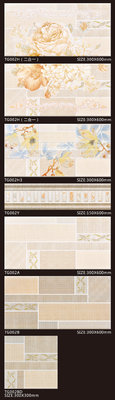 300*600mm sugar/candy glaze wall tiles matching 300*300 floor