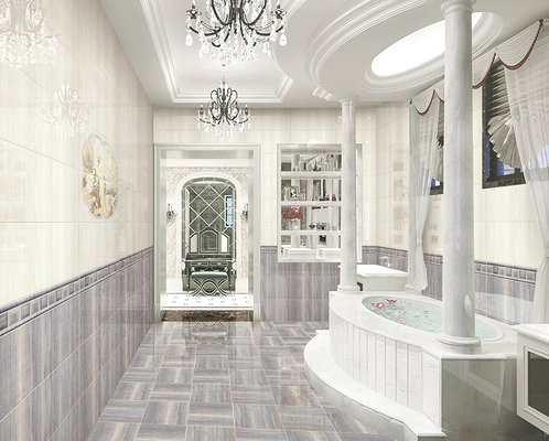 300*600mm sugar/candy glaze wall tiles matching 300*300 floor