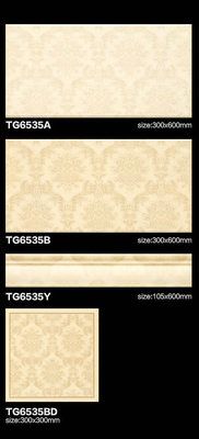 300*600mm sugar/candy glaze wall tiles matching 300*300 floor