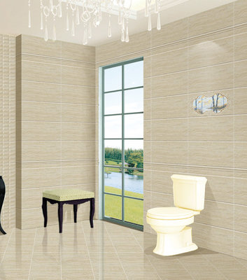 300*600mm glossy inkjet glaze bathroom wall tiles matching 300*300 floor
