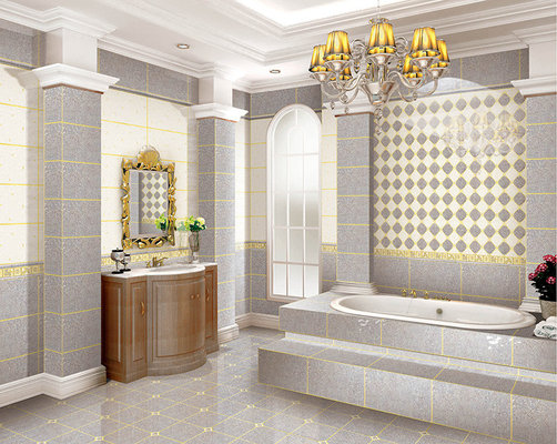 Bathroom/kitchen 300*600mm matching 300*300mm floor,golden k effect