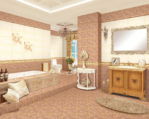 Bathroom/kitchen 300*600mm matching 300*300mm floor,golden k effect