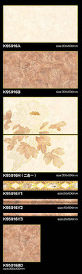 Bathroom/kitchen 300*600mm matching 300*300mm floor,golden k effect