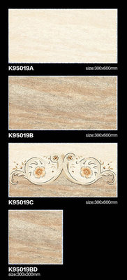 Bathroom/kitchen 300*600mm matching 300*300mm floor,golden k effect