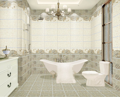 Bathroom/kitchen 300*600mm matching 300*300mm floor,golden k effect