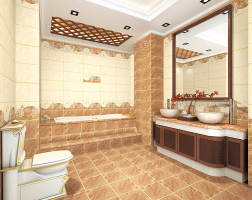 Bathroom/kitchen 300*600mm matching 300*300mm floor,golden k effect