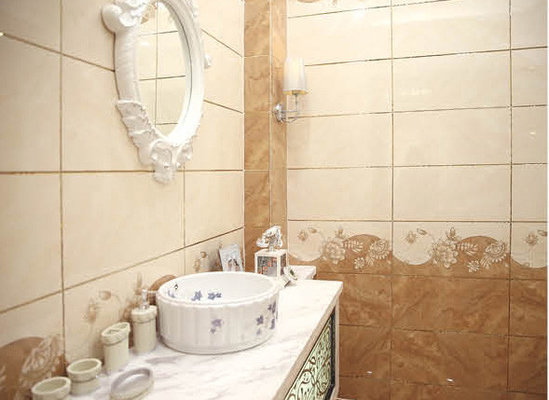 Bathroom/kitchen 300*600mm matching 300*300mm floor,golden k effect