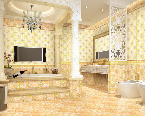 Bathroom/kitchen 300*600mm matching 300*300mm floor,golden k effect