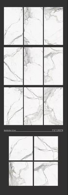 600*600/800*800MM/600*1200MM,AAA grade，full polished glazed porcelain floor tiles，Carrara white