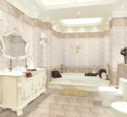 300*600mm glossy inkjet glaze bathroom wall tiles matching 300*300 floor