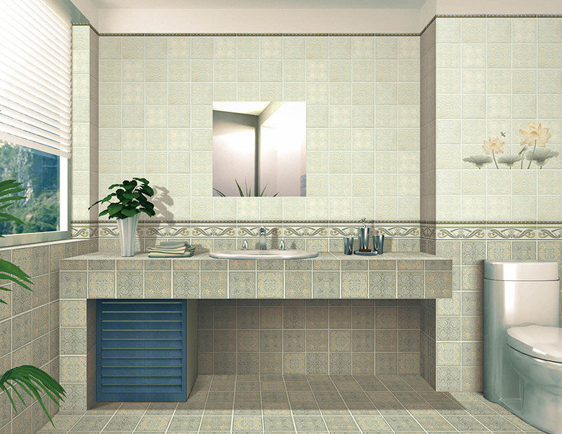300*600mm sugar/candy glaze bathroom wall tiles matching 300*300 floor