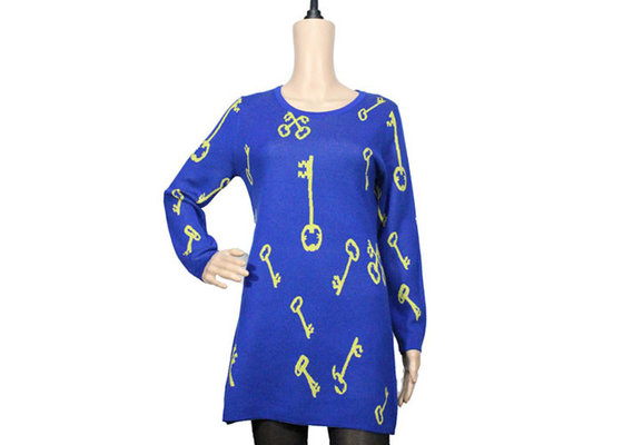 Female Spring And Autumn Shiny Lurex Womens Knit Sweater Long Sleeve Pullover