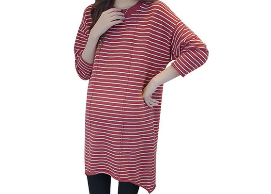 Fashion Maternity Sweater Dress Computer Knitted Technics OEM / ODM Service