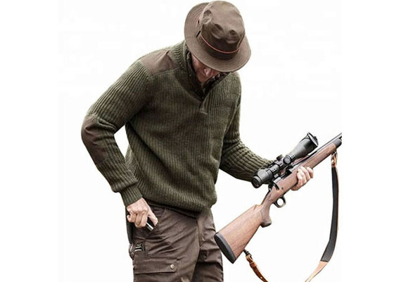 High Collar Military Uniform Sweater Standard Wool Half Length Flame Retardant