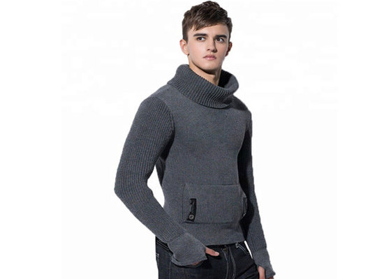 Thick Turtleneck Europe Long Sleeve 5 Gauge Mens Fall Catton Pullover Sweater
