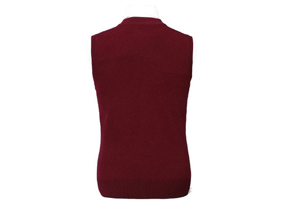 Mens 100% Pure Cashmere Sweaters Casual Value Sweater Vest ODM / OEM Accepted