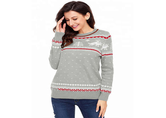 Girls China Cool Ugly Christmas Reindeer Snowflake Sweater Jumper OEM Service